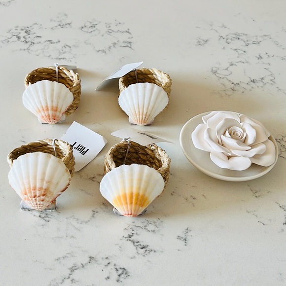 Pier 1 | Dining | Pier Natural Seashell Napkin Rings Set | Poshmark